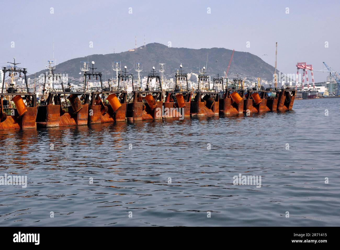 South Korea. Busan. harbour Stock Photo - Alamy