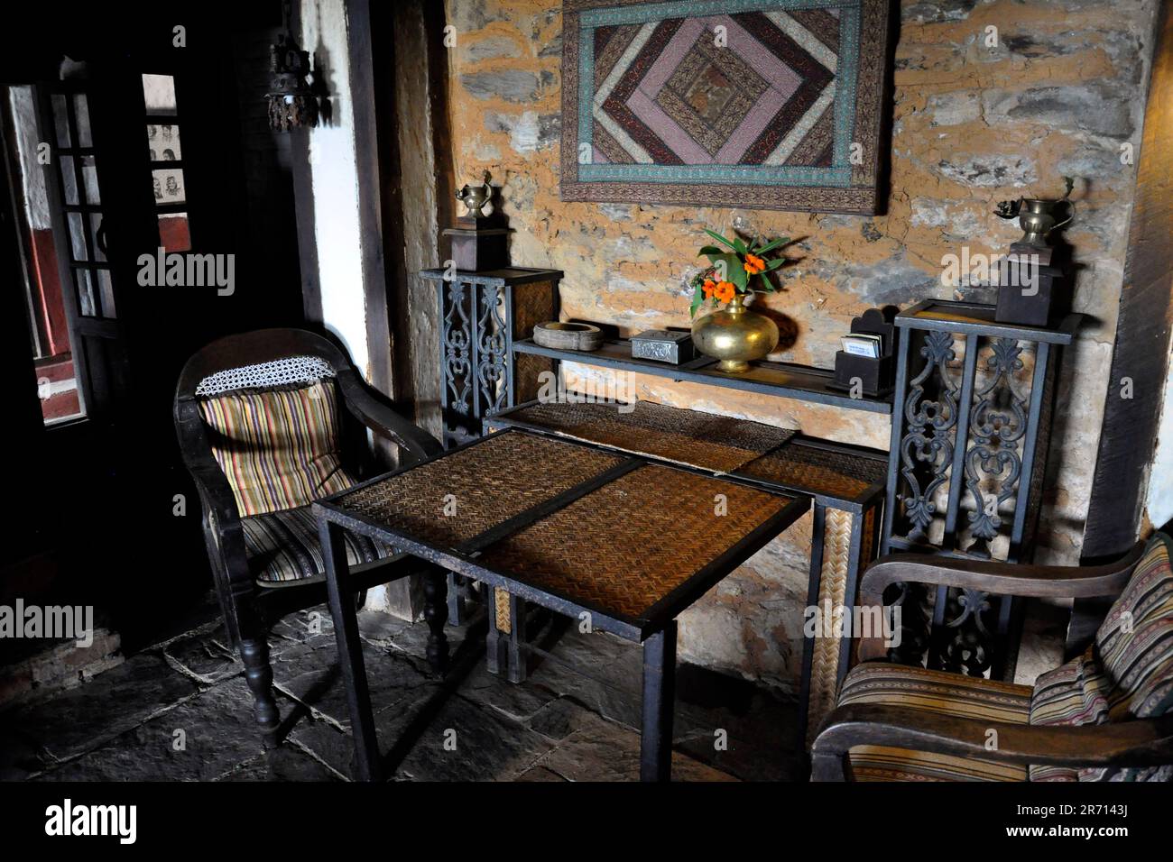 Nepal. Mustang. traditional house Stock Photo - Alamy