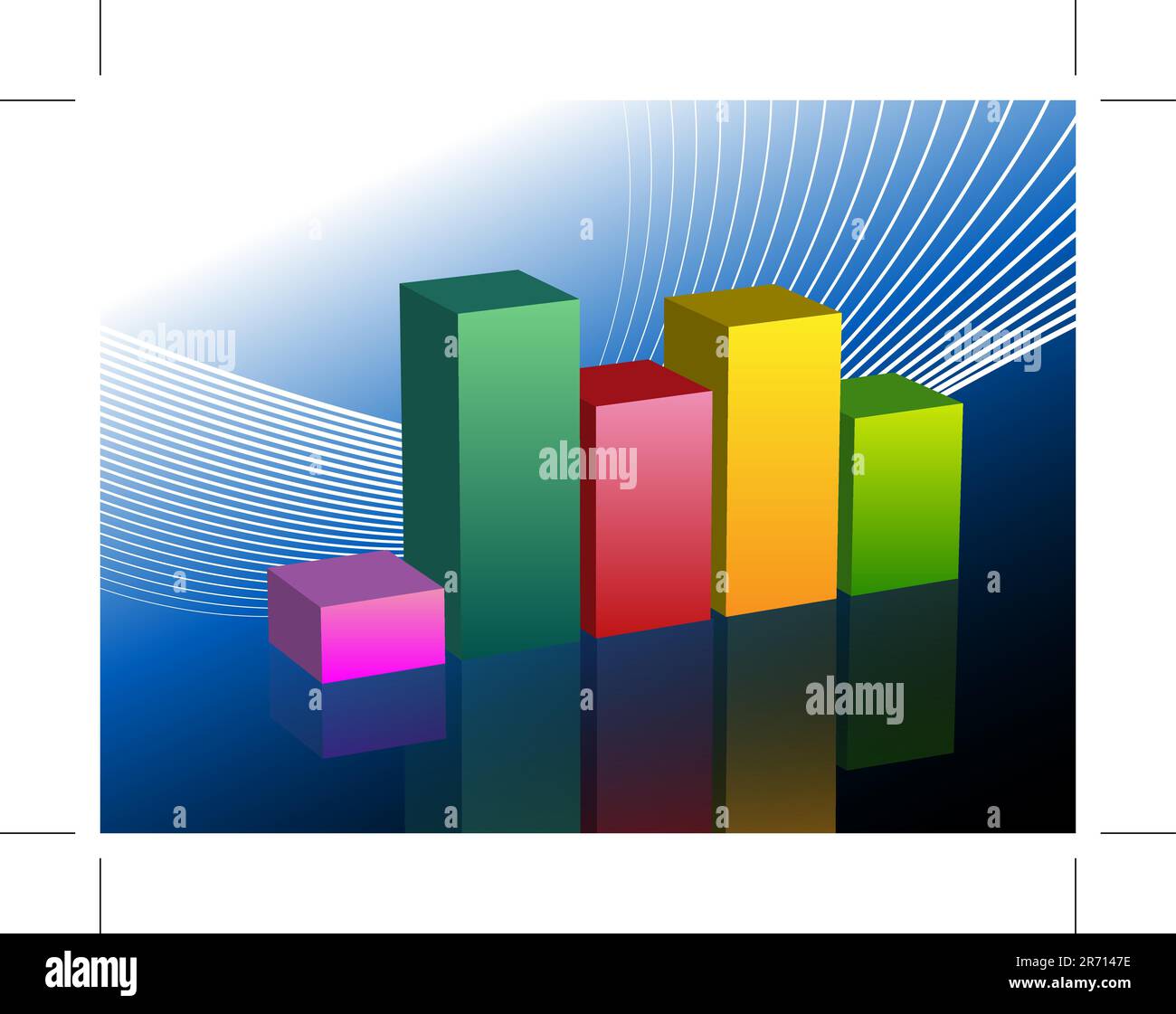 3d bar graph computer Stock Vector Images - Alamy