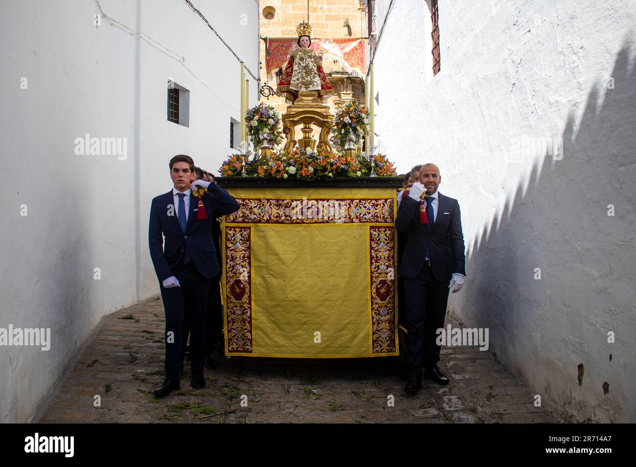 Honorary citizen participating at the Corpus Christi procession, their ...