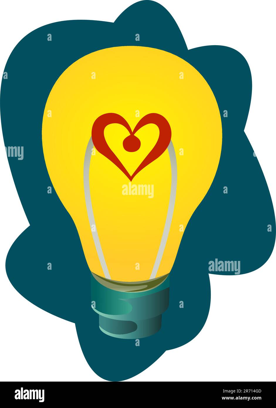 Love Light bulb vector Stock Vector Image & Art - Alamy