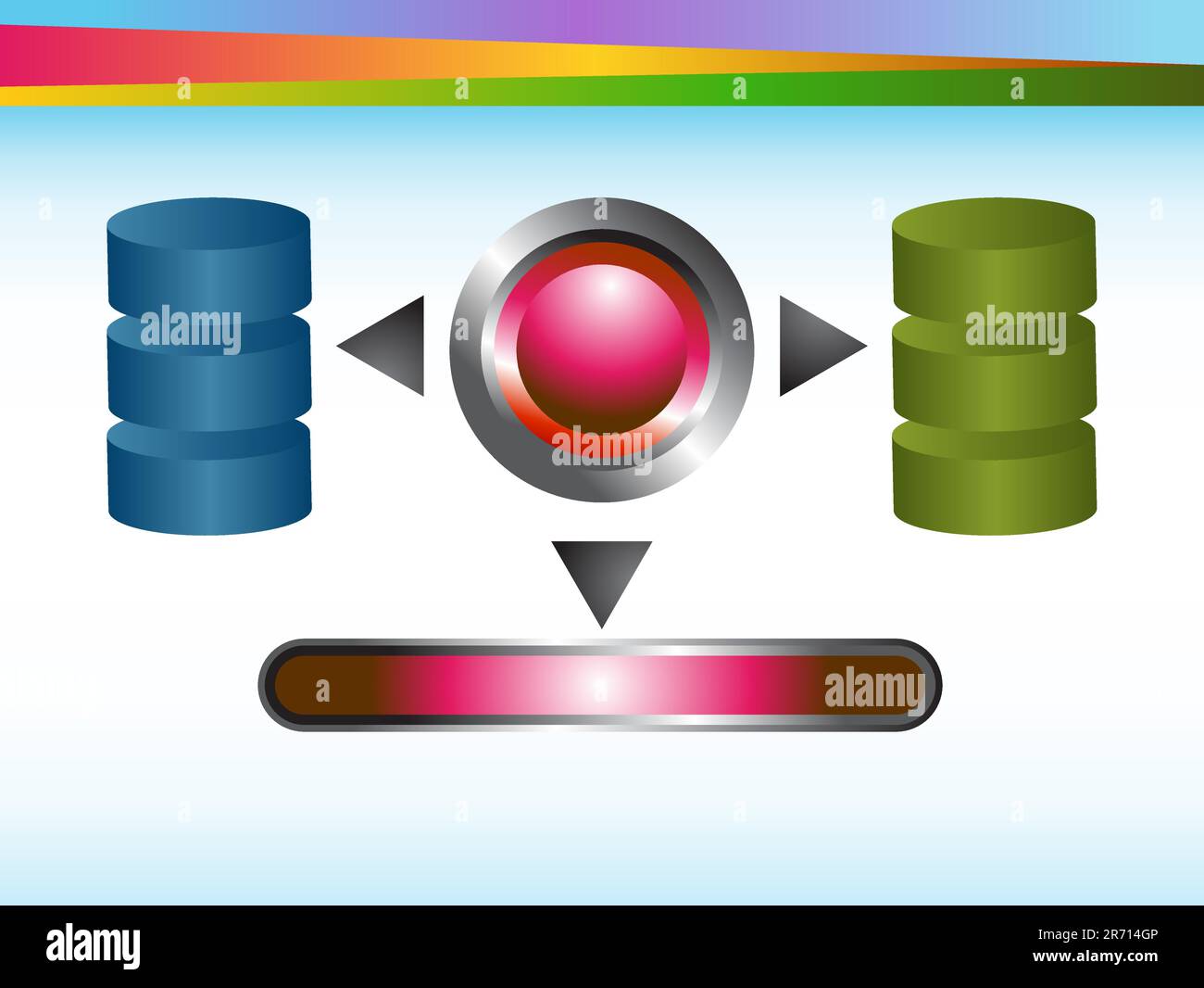 Red white element slide Stock Vector Images - Alamy