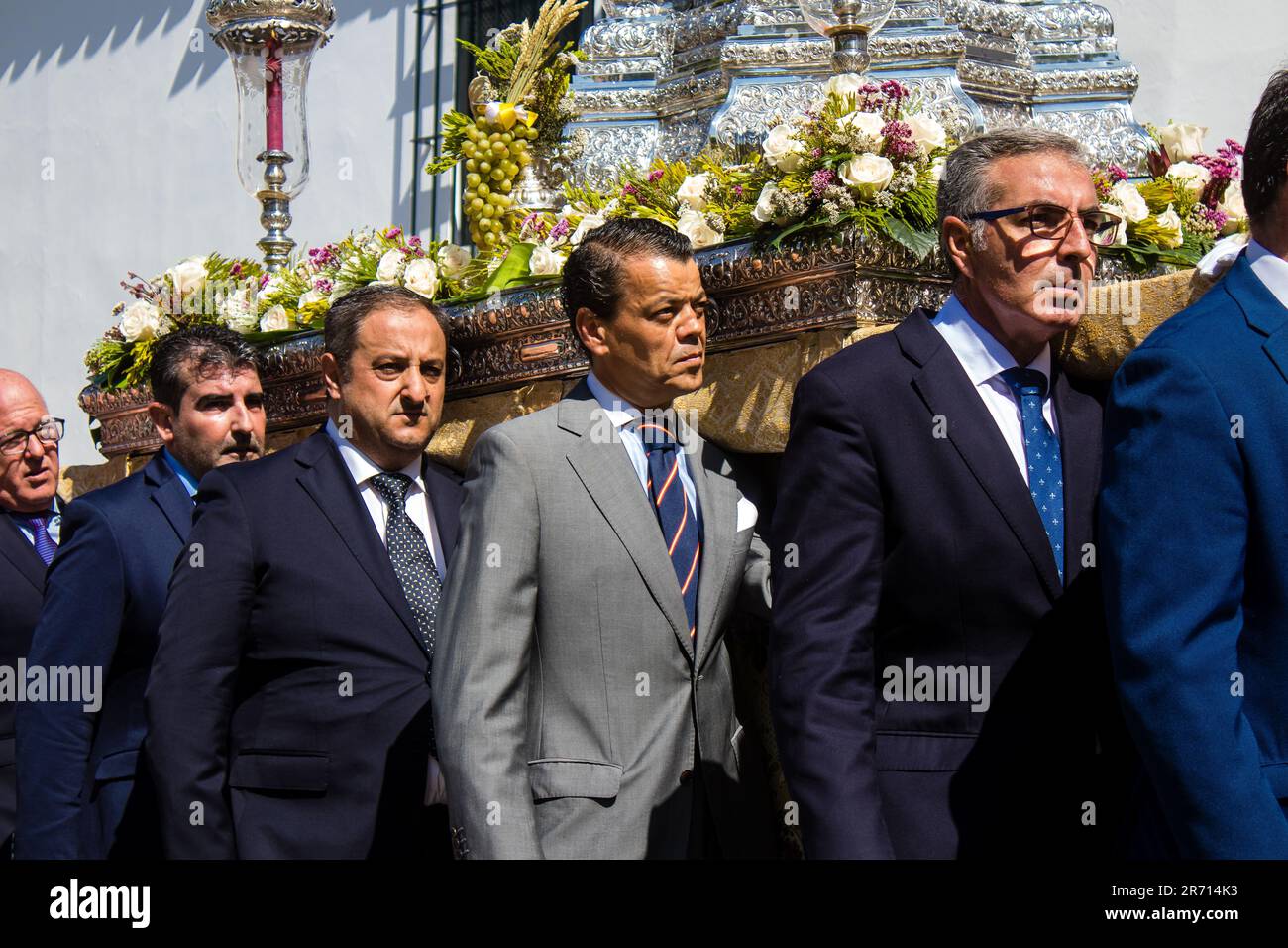 Honorary citizen participating at the Corpus Christi procession, their ...