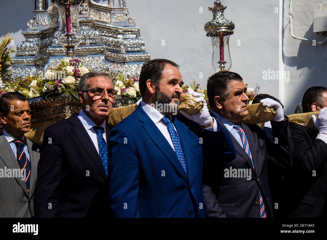 Honorary citizen participating at the Corpus Christi procession, their ...