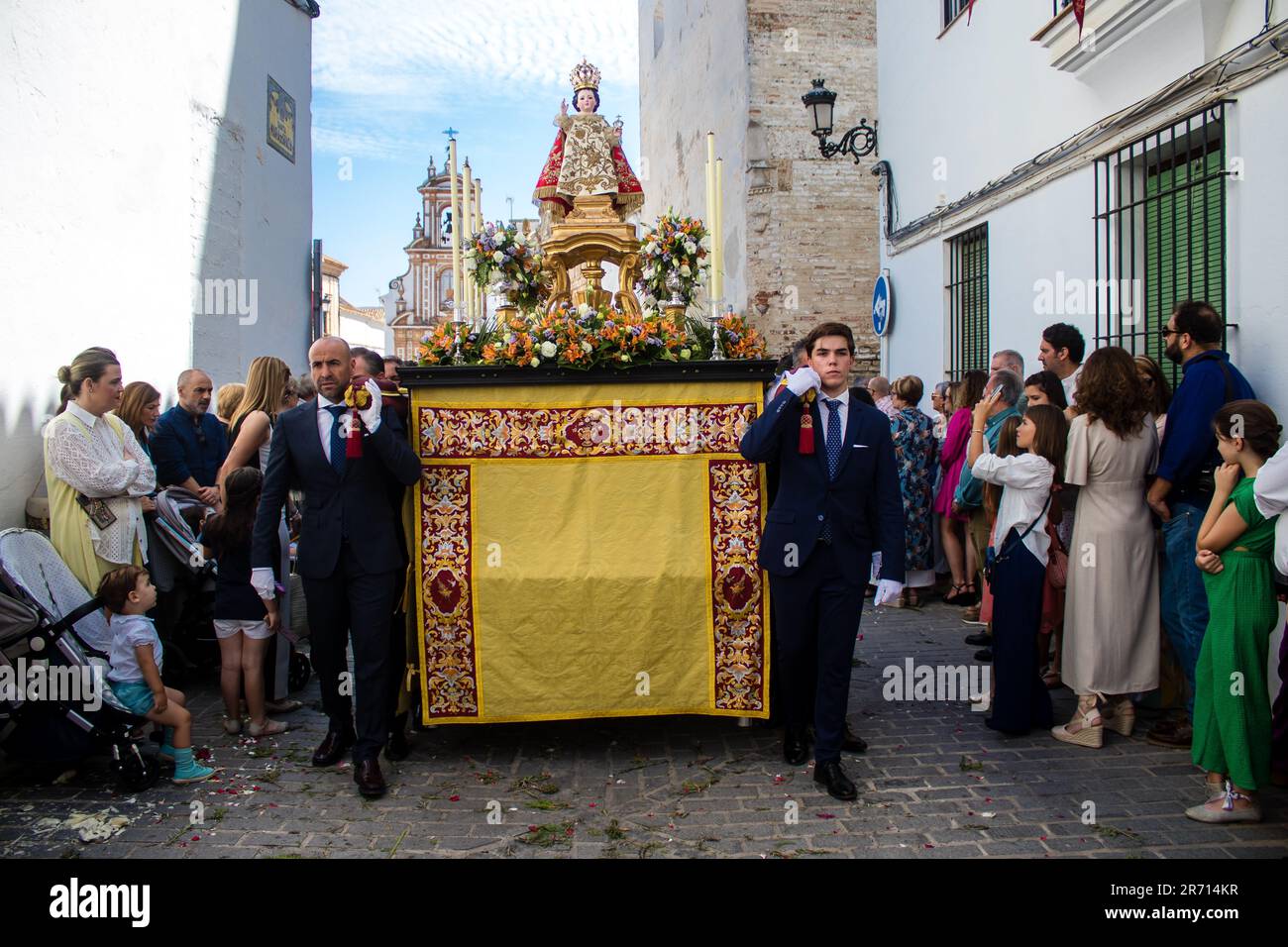 Honorary citizen participating at the Corpus Christi procession, their ...