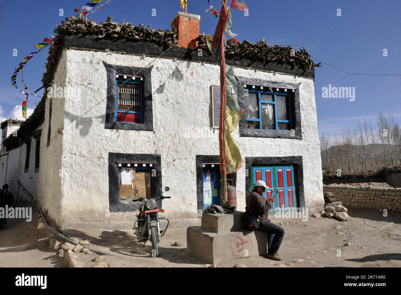 Nepal. Mustang. traditional village Stock Photo - Alamy