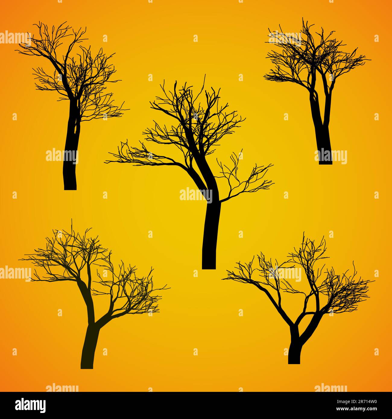 Five Silhouette Vector Stock Vector Image & Art - Alamy