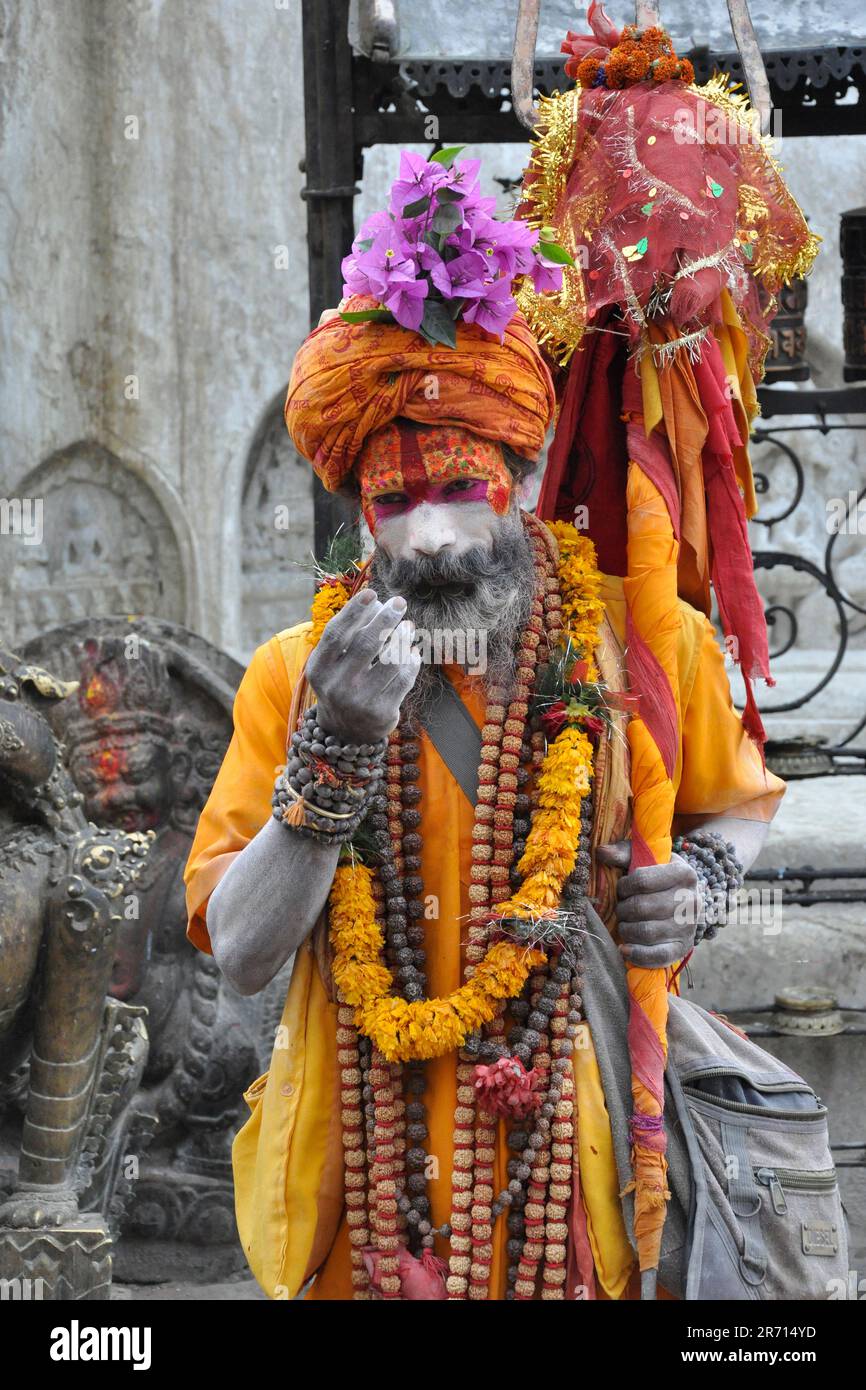 Nepal man with turban hi-res stock photography and images - Alamy