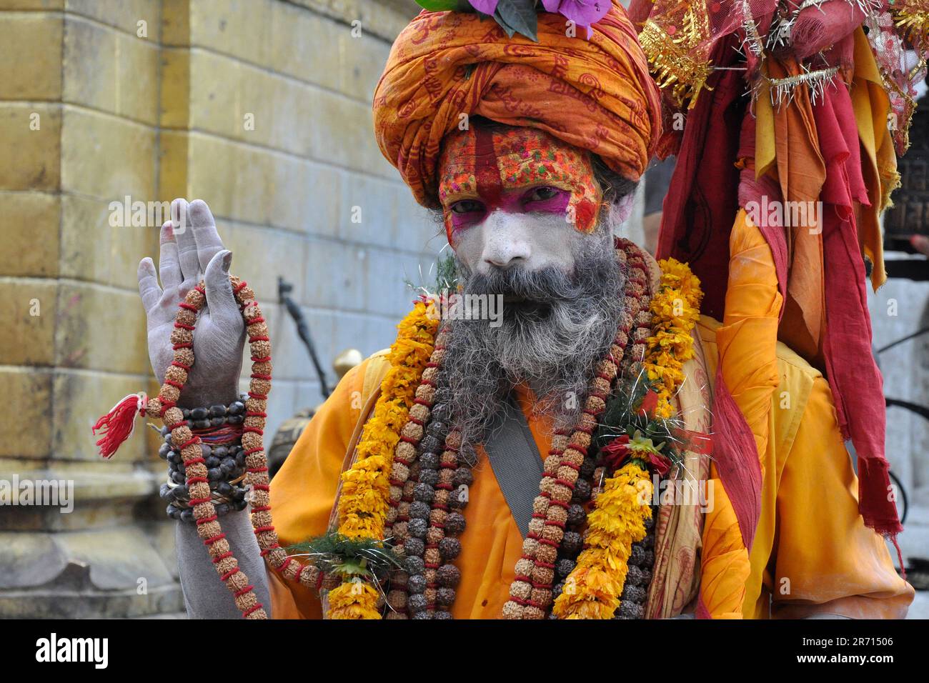 Nepal man with turban hi-res stock photography and images - Alamy