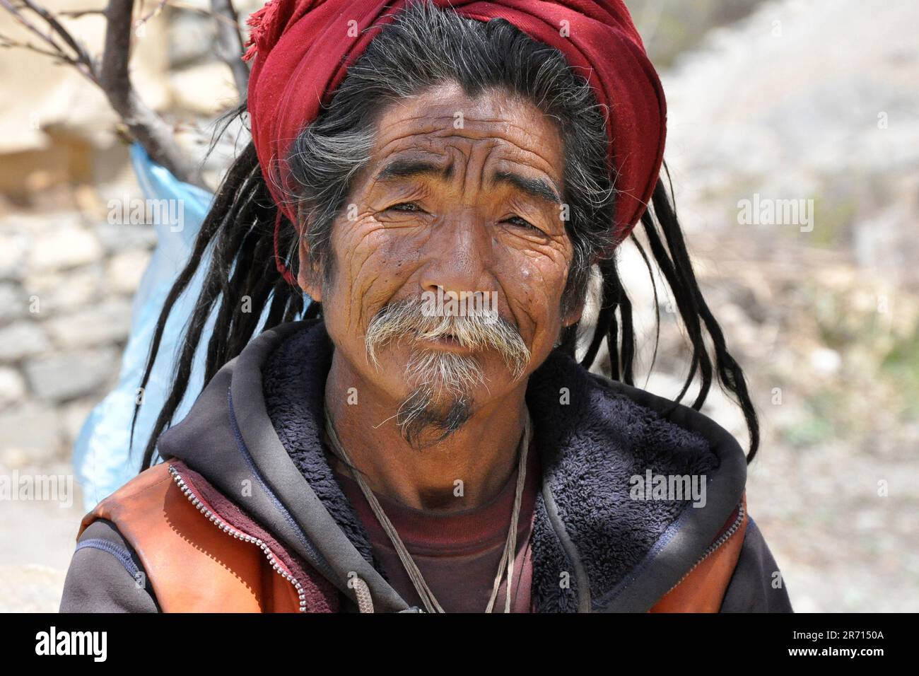 Nepal. Mustang. portrait Stock Photo - Alamy