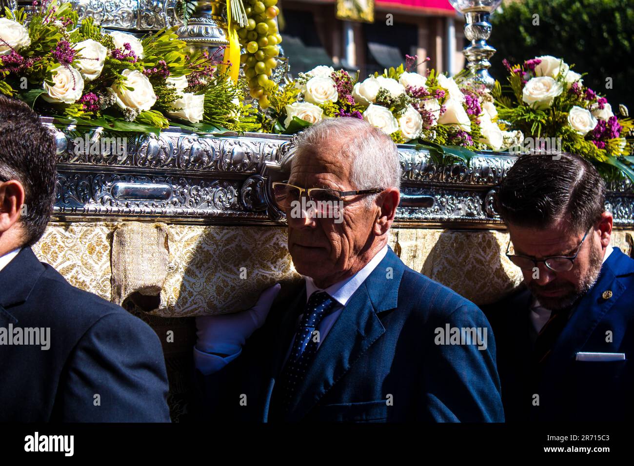 Honorary citizen participating at the Corpus Christi procession, their ...