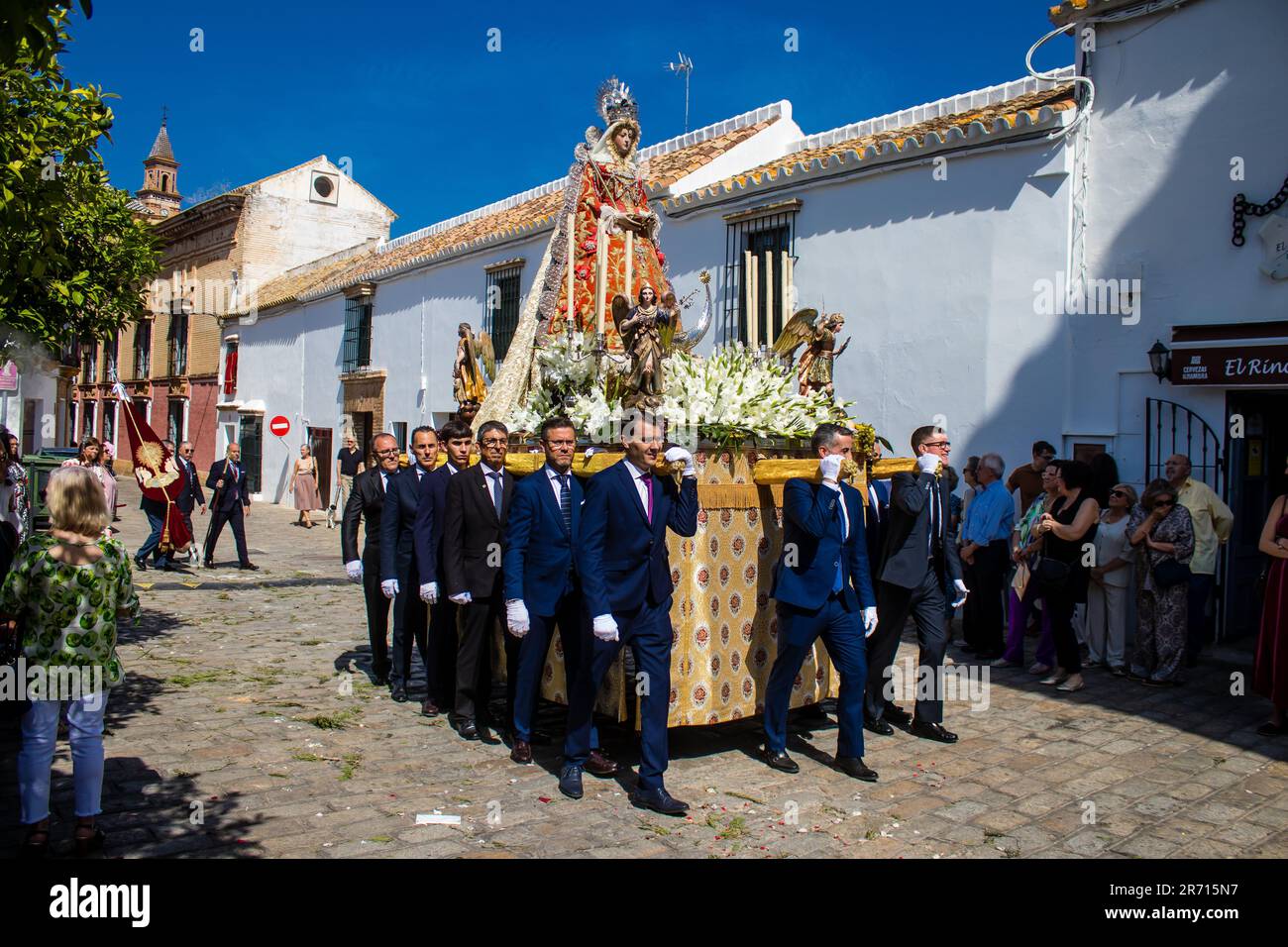 Honorary citizen participating at the Corpus Christi procession, their ...