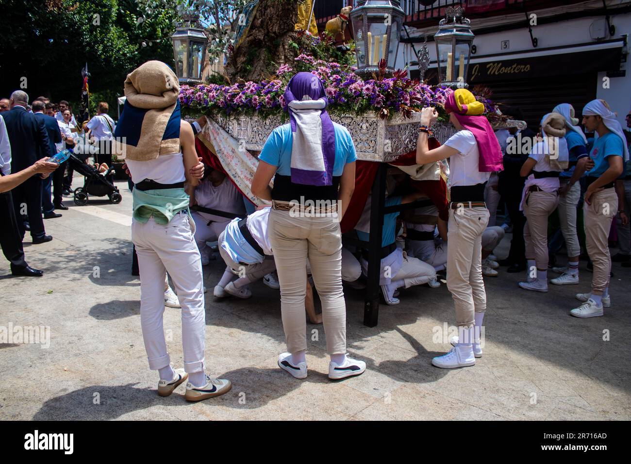 Honorary citizen participating at the Corpus Christi procession, their ...