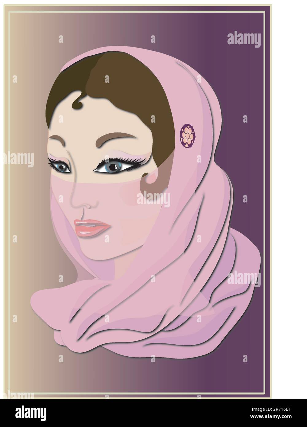 Traditional scarf Stock Vector Images - Alamy