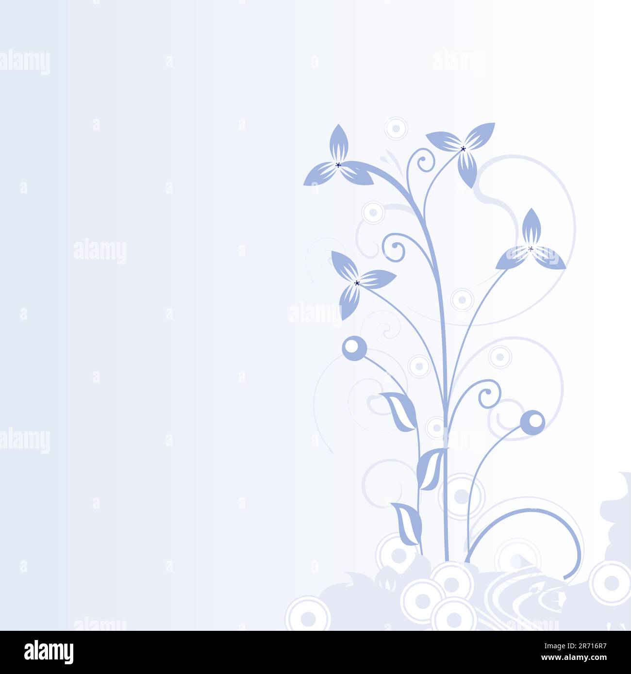 Abstract flowers background with place for your text. Vector Stock ...