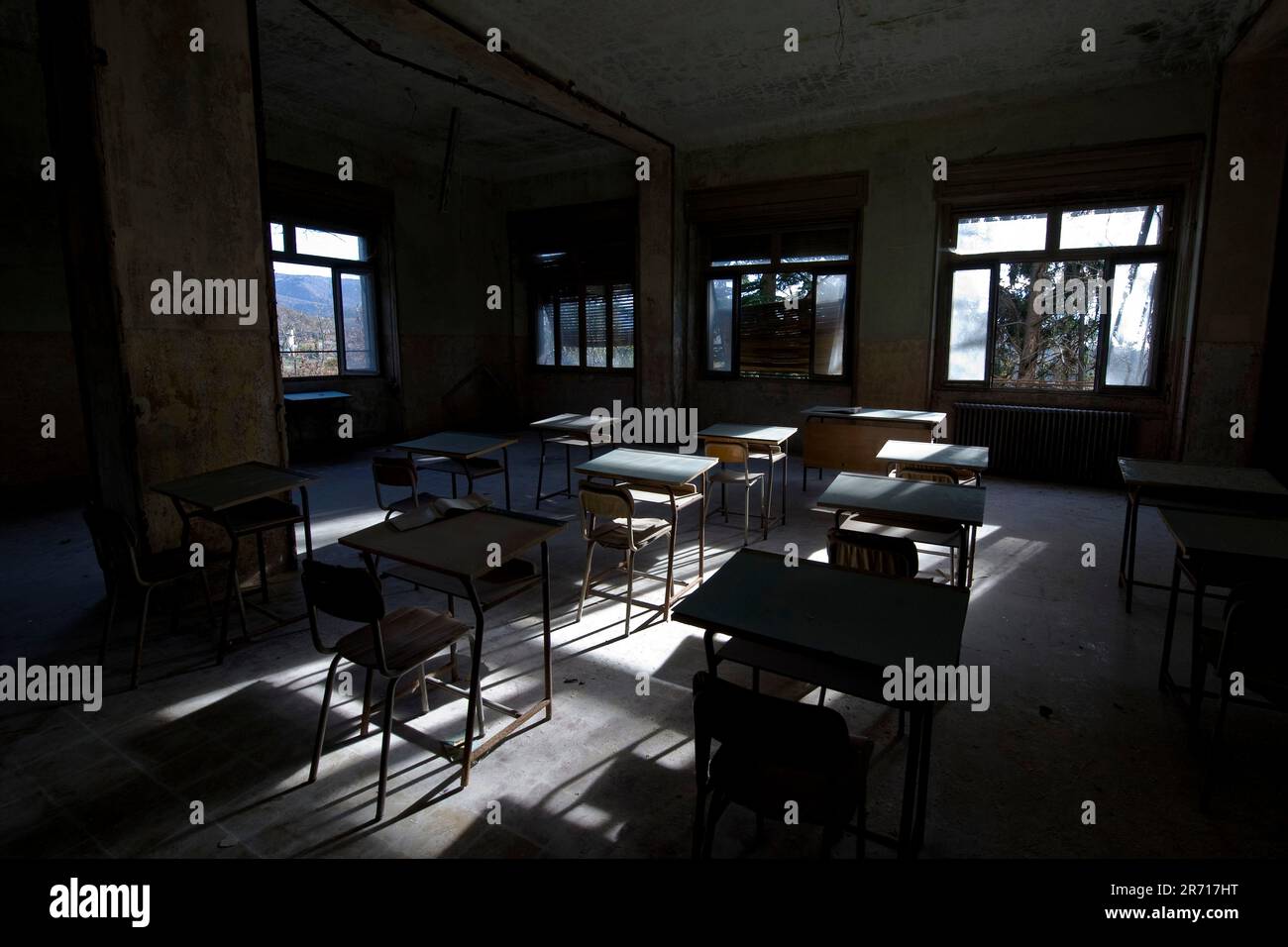 Italy. Saltrio. Former colony Luraschi. Ex colonia Luraschi Stock Photo ...