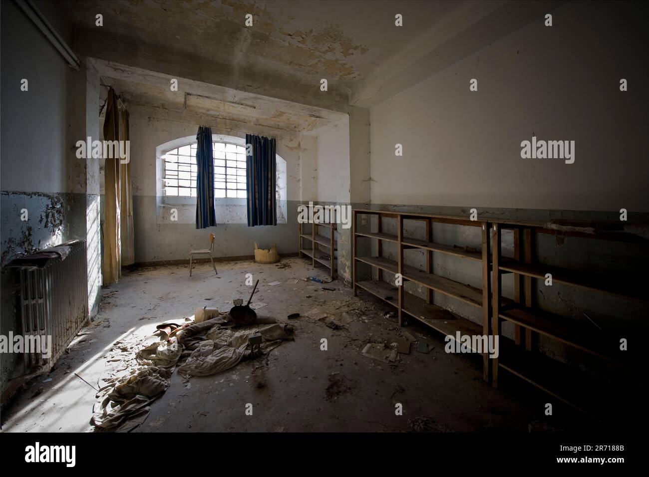 Italy. Saltrio. Former colony Luraschi. Ex colonia Luraschi Stock Photo ...