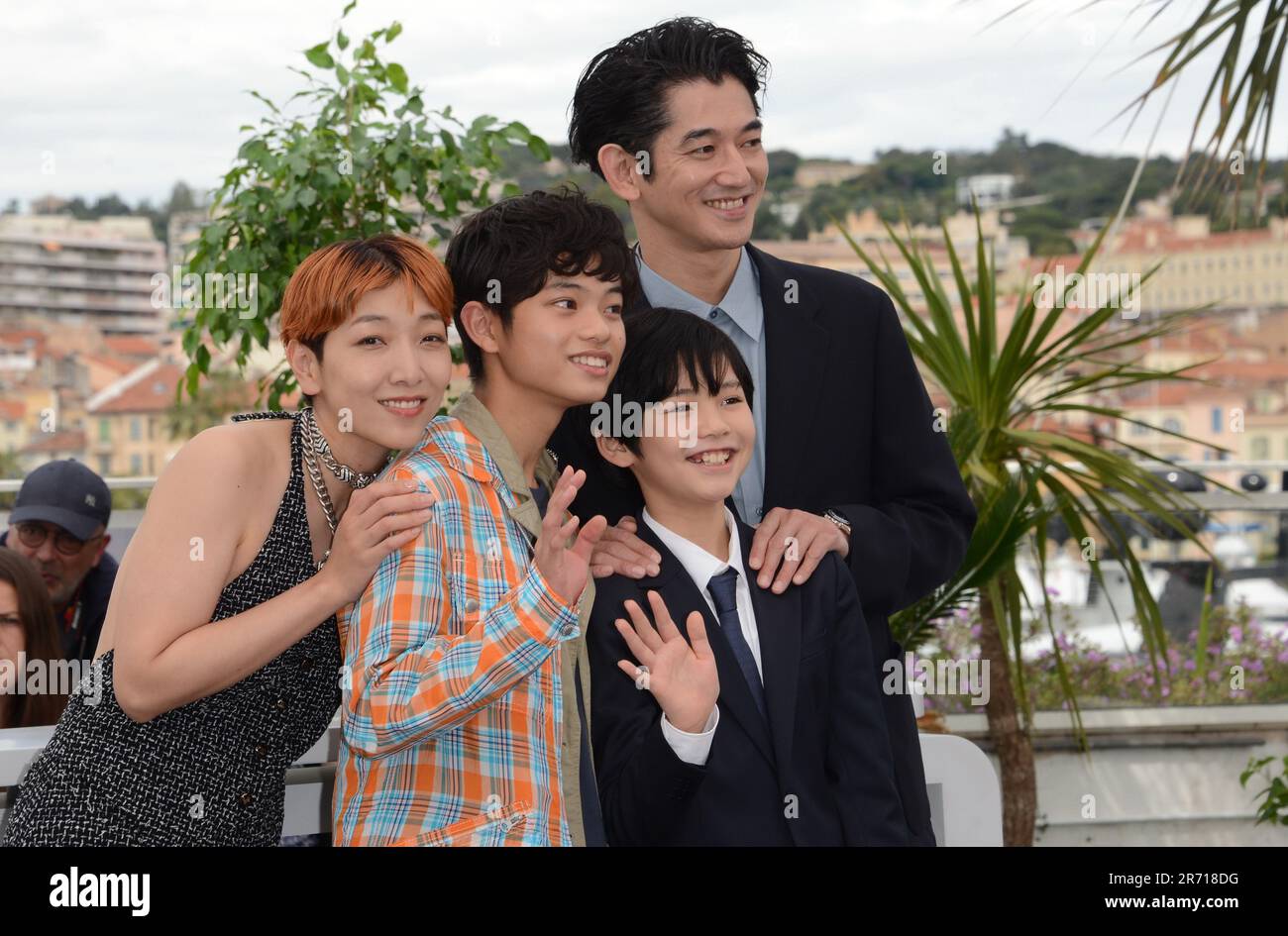 May 18, 2023, CANNES, France: CANNES, FRANCE - MAY 18: Eita Nagayama, Hinata Hiiragi, Kurokawa ...