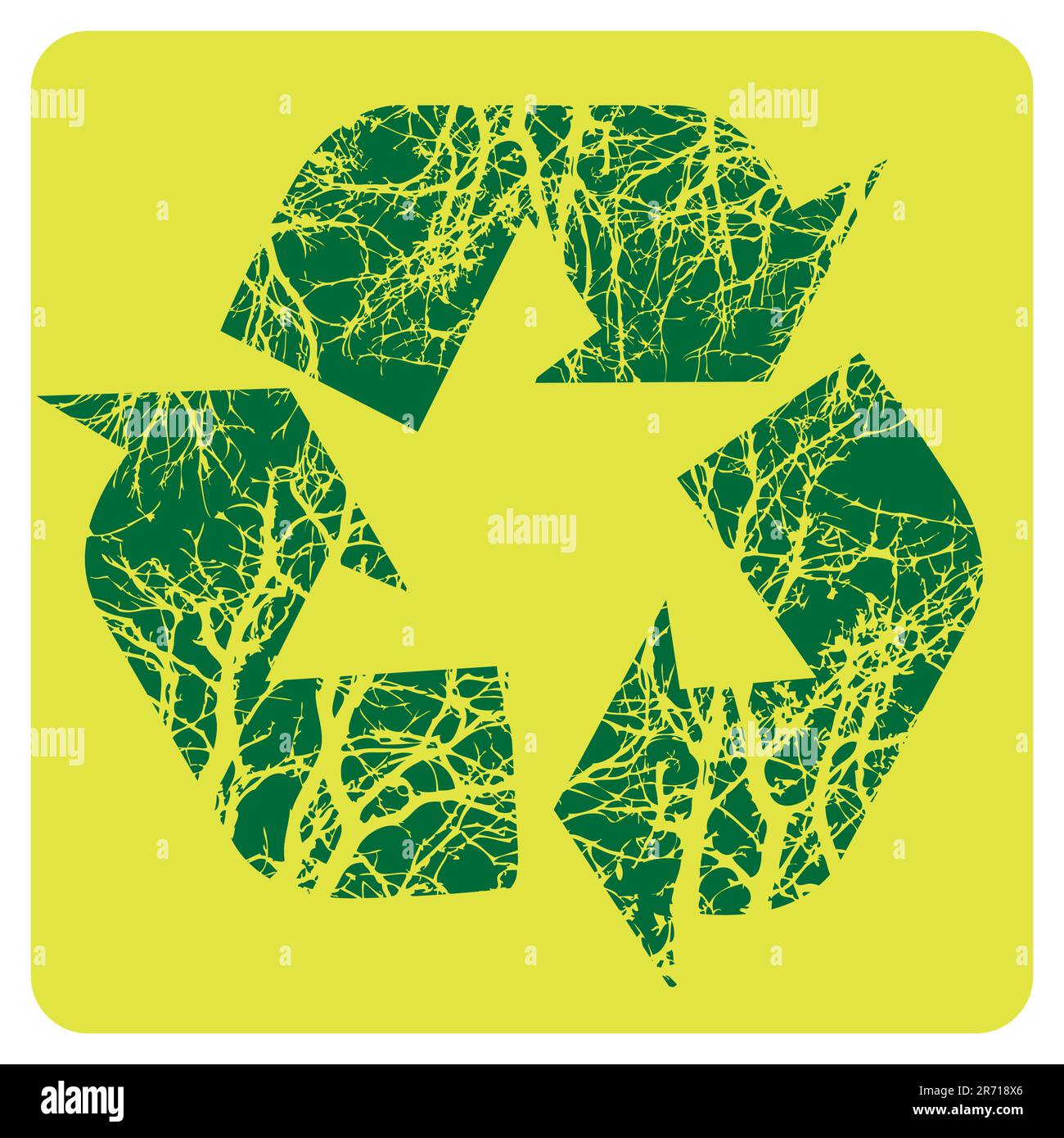 Vector Illustration Of A Recycle Sign Stock Vector Image And Art Alamy