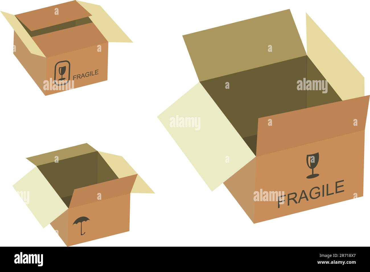 Cardboard box, Vector illustration Stock Vector Image & Art - Alamy