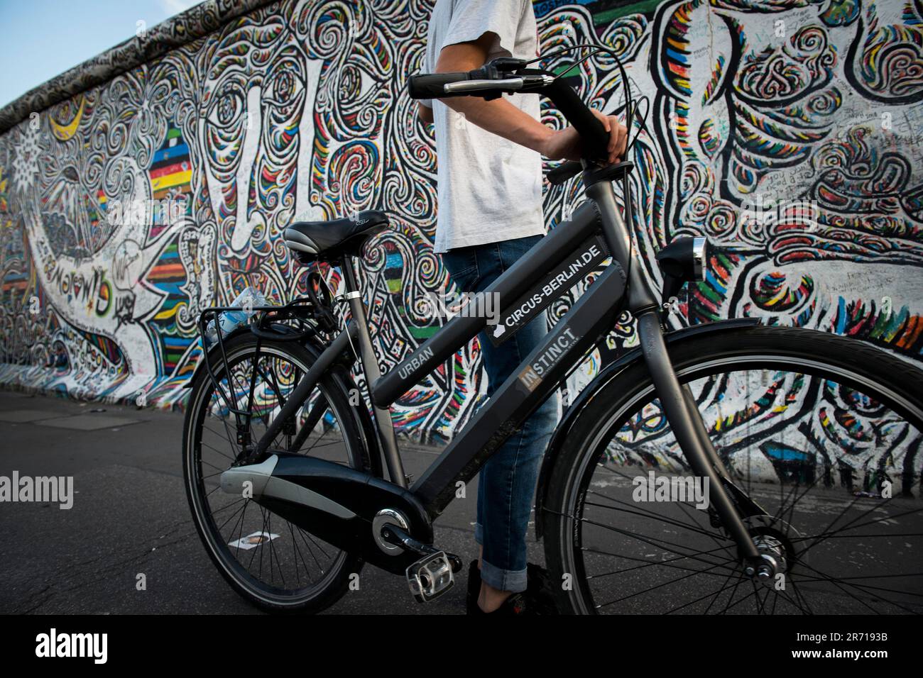 Berlin wall germany bicycle hi-res stock photography and images - Alamy
