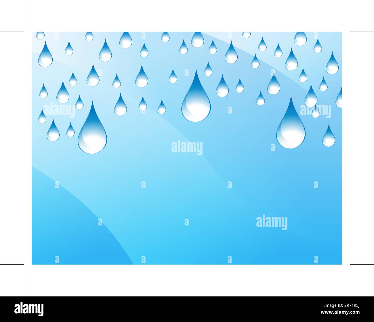 An image of a presentation background - rain drops Stock Vector Image ...