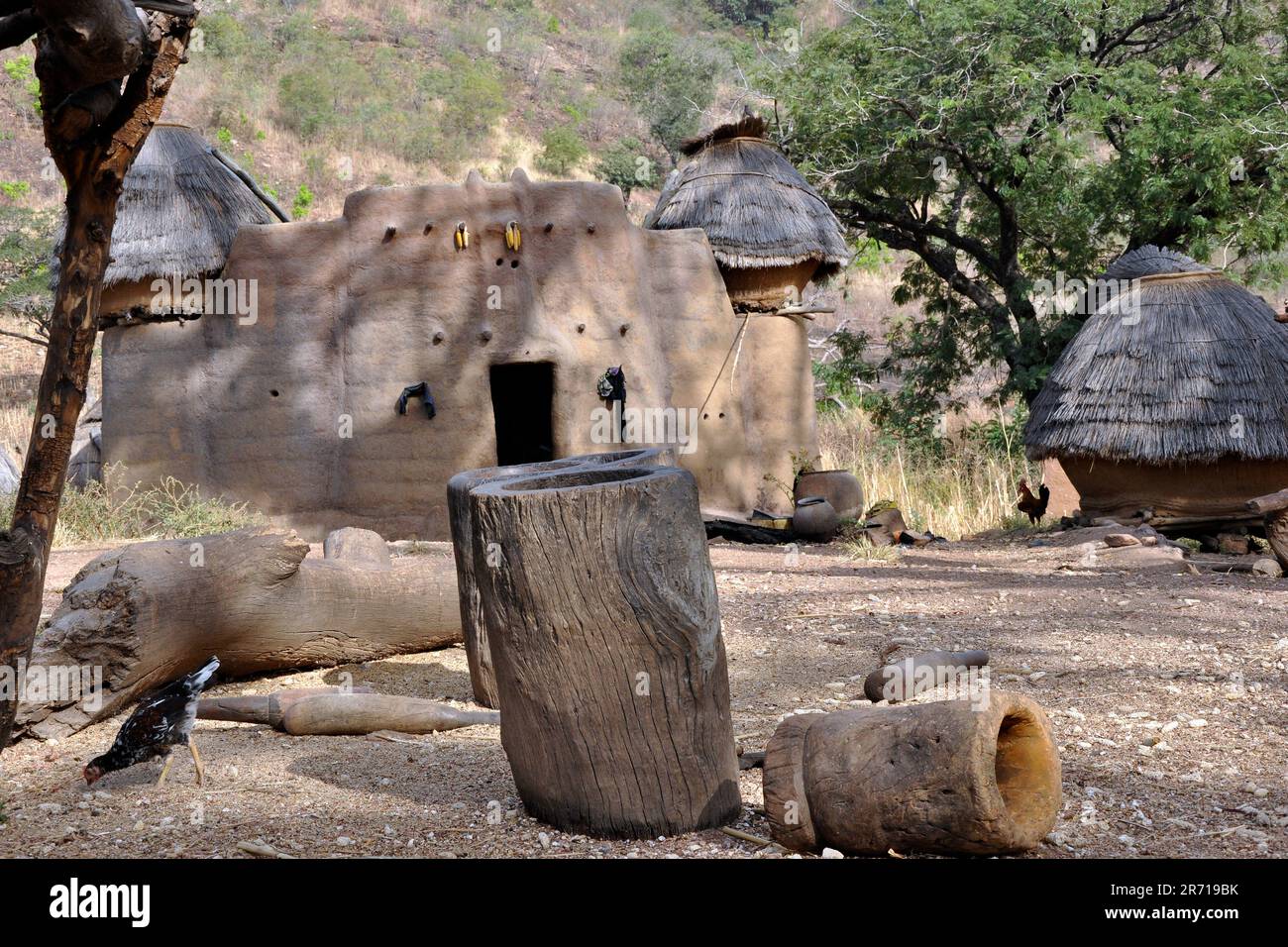 Togo. Atakora region. traditional village Stock Photo - Alamy