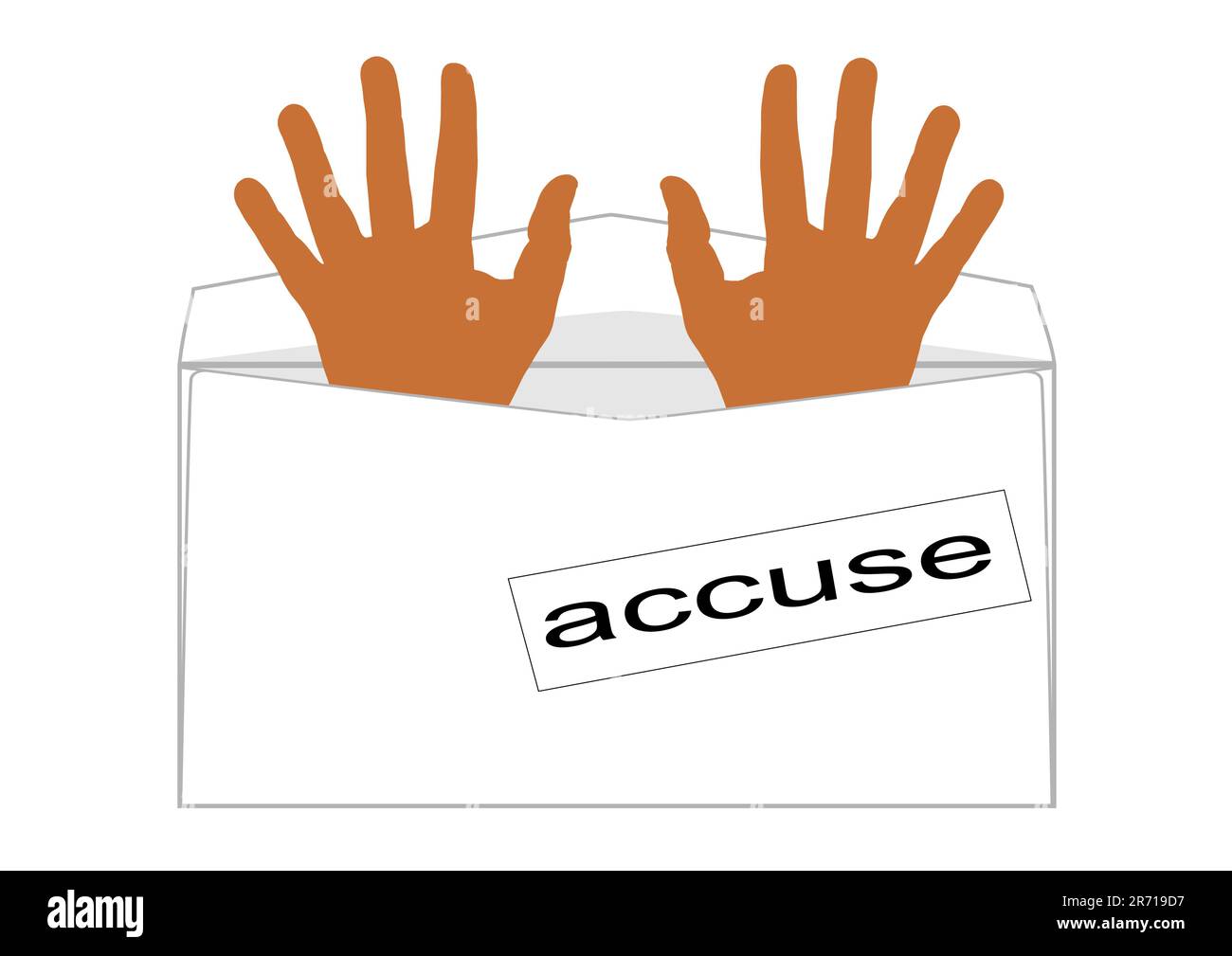 Envelope sign showing correspondence hi-res stock photography and ...