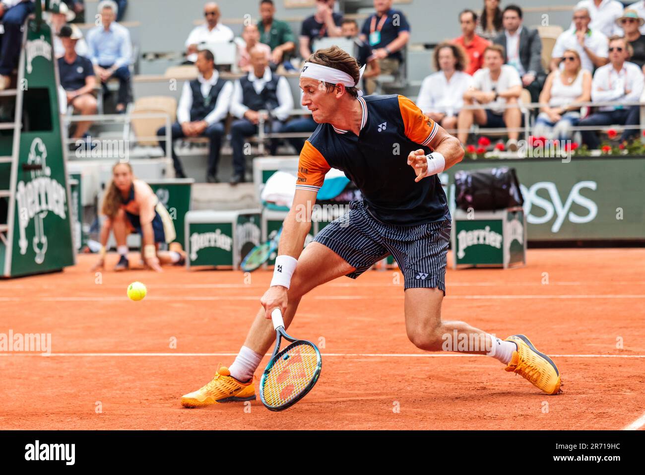 Paris, France. 11th June, 2023. Tennis player Casper Ruud from Norway ...