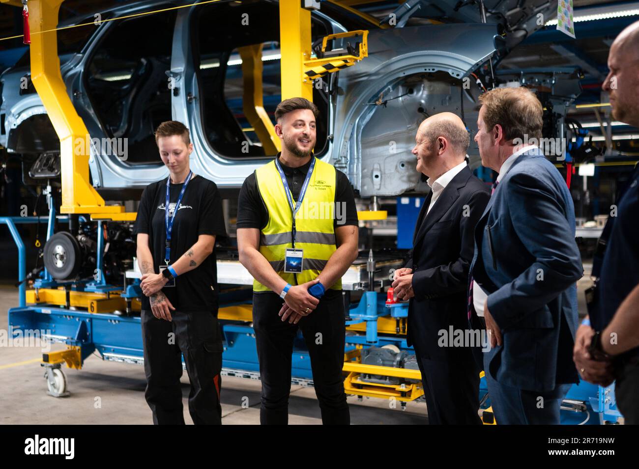 Cologne, Germany. 12th June, 2023. German Chancellor Olaf Scholz (3rd ...