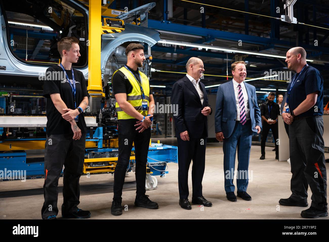 Cologne, Germany. 12th June, 2023. German Chancellor Olaf Scholz (3rd ...