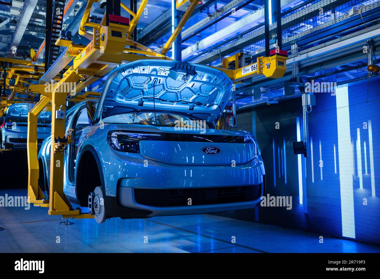 Cologne, Germany. 12th June, 2023. A Ford Explorer is seen in assembly ...