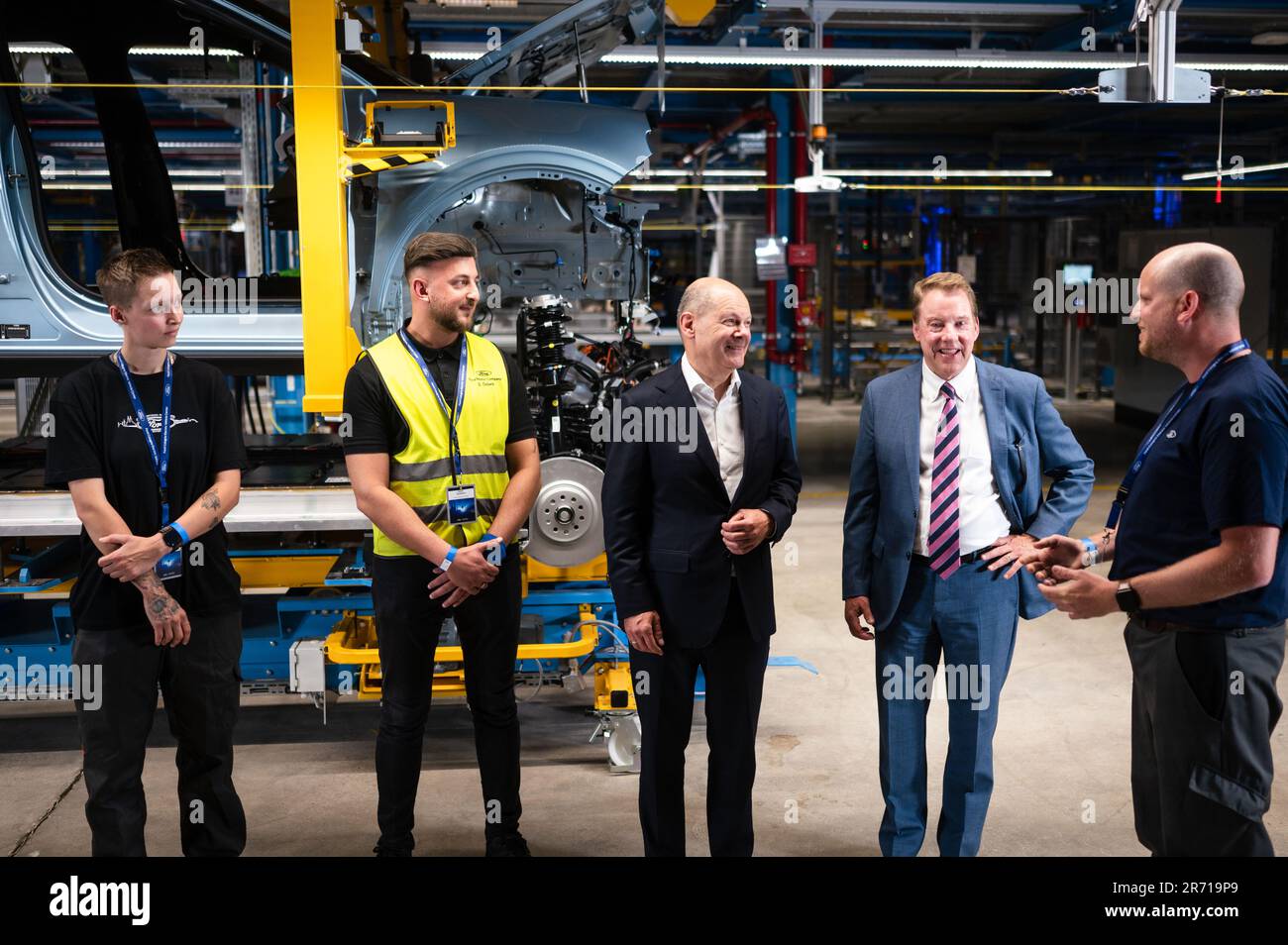 Cologne, Germany. 12th June, 2023. German Chancellor Olaf Scholz (3rd ...