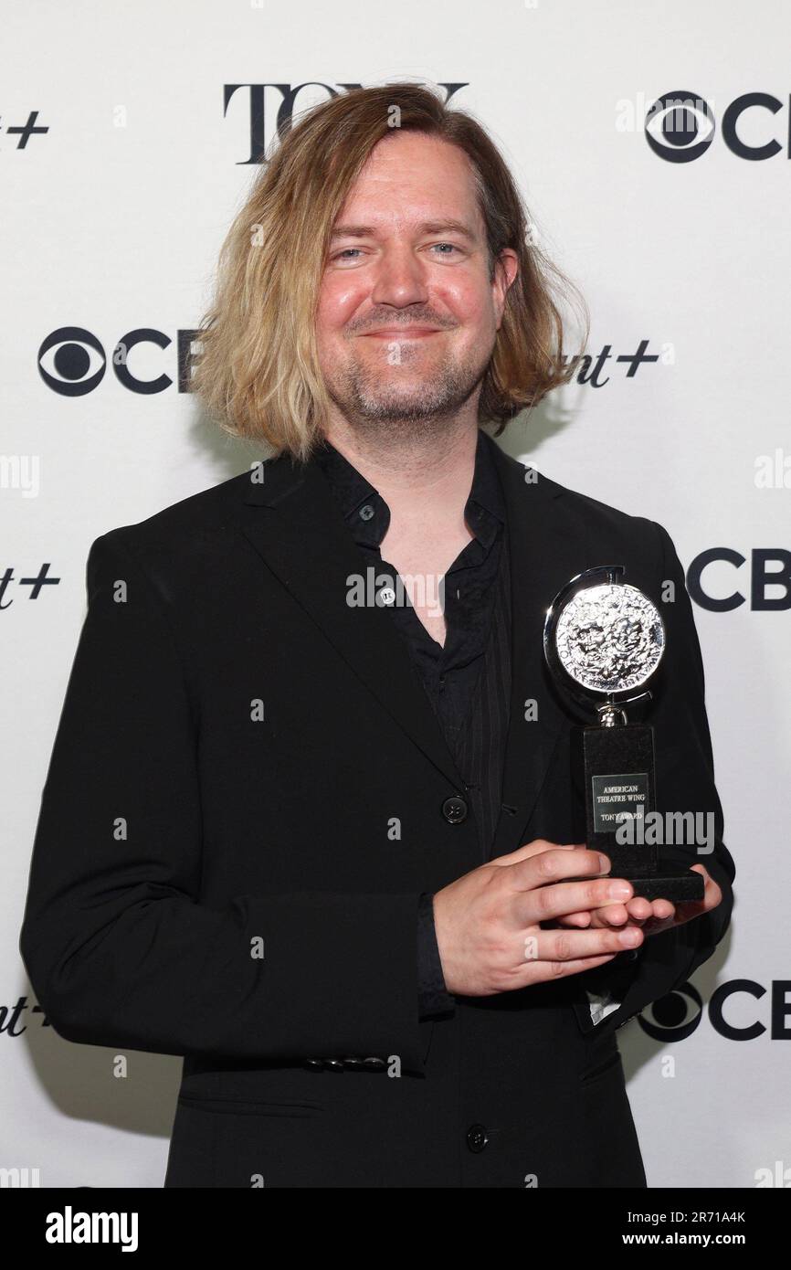 New York, NY, USA. 11th June, 2023. Andrzej Goulding in the press room ...