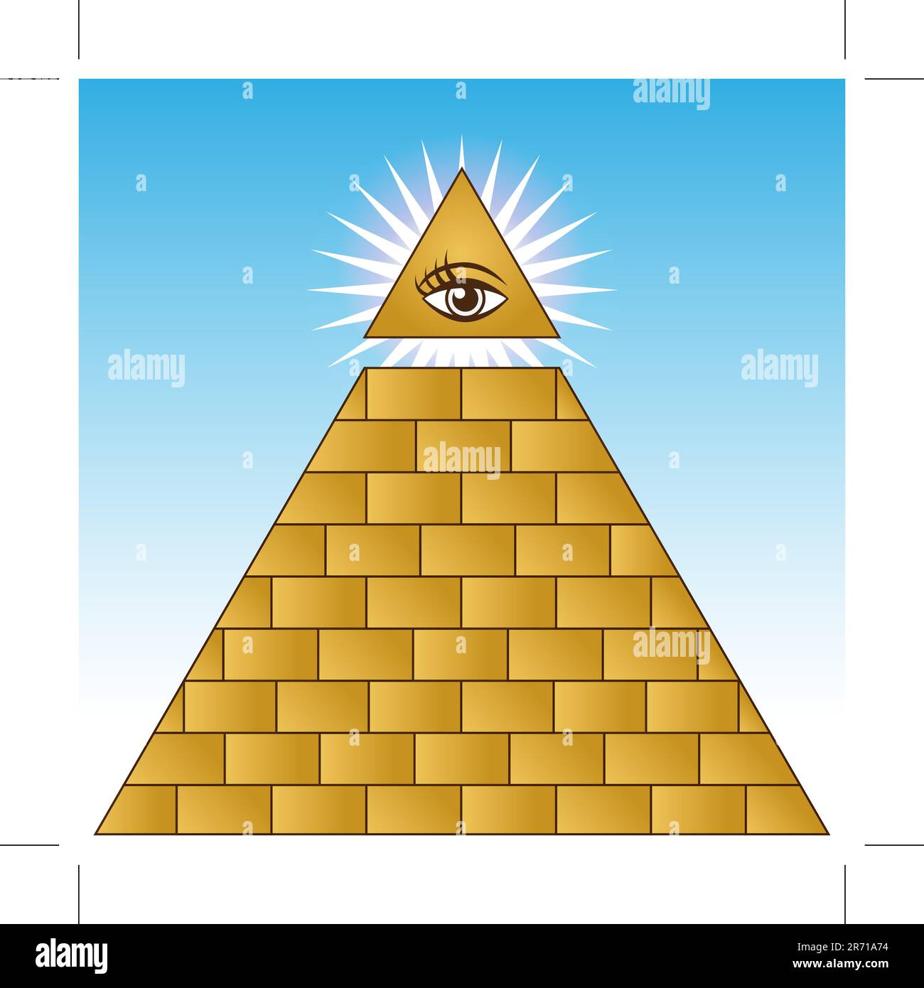 All seeing eye dollar bill Stock Vector Images - Alamy