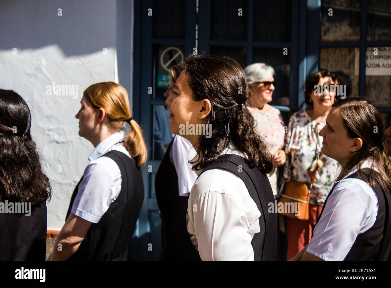 Nuns participating at the Corpus Christi procession, an age-old ...