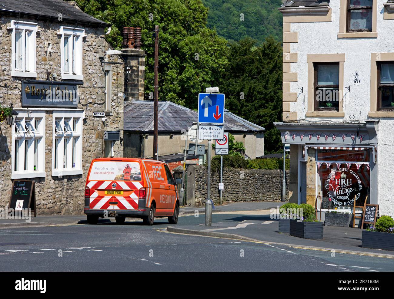 RAC van in Settle, North Yorkshire, England UK Stock Photo - Alamy