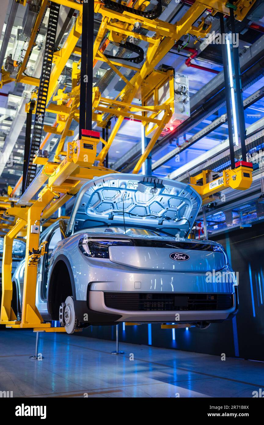 Cologne, Germany. 12th June, 2023. A Ford Explorer is seen in assembly ...
