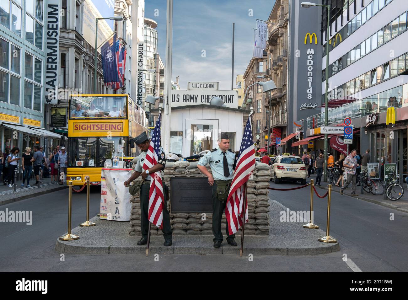 Germany. Berlin. Checkpoint Charlie Stock Photo - Alamy