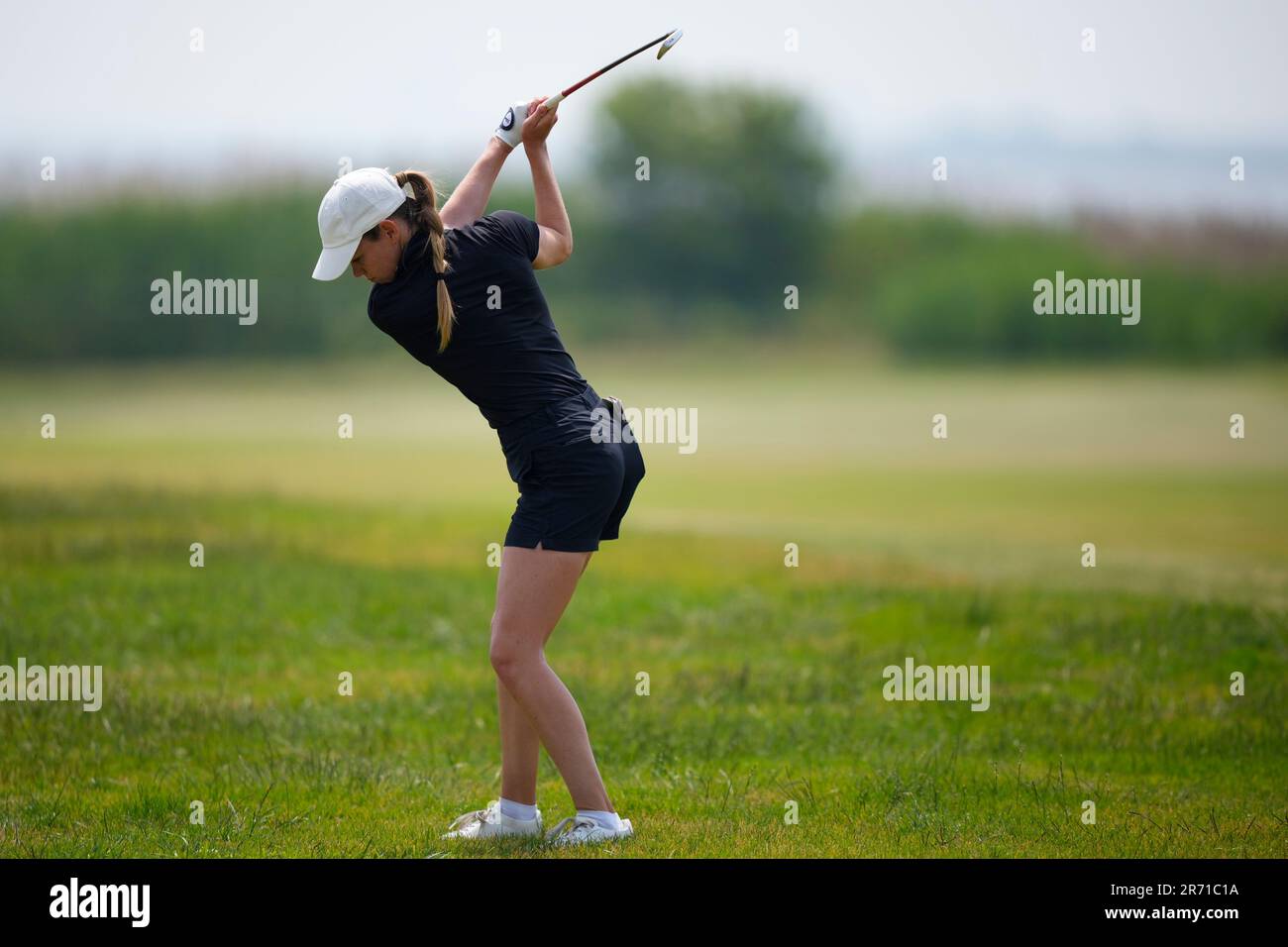 Sarah Schmelzel plays during the final round of the ShopRite LPGA ...
