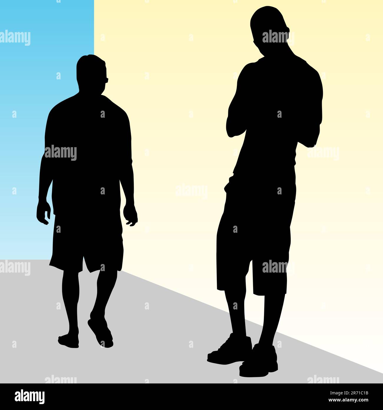 Man text messaging Stock Vector Images - Alamy