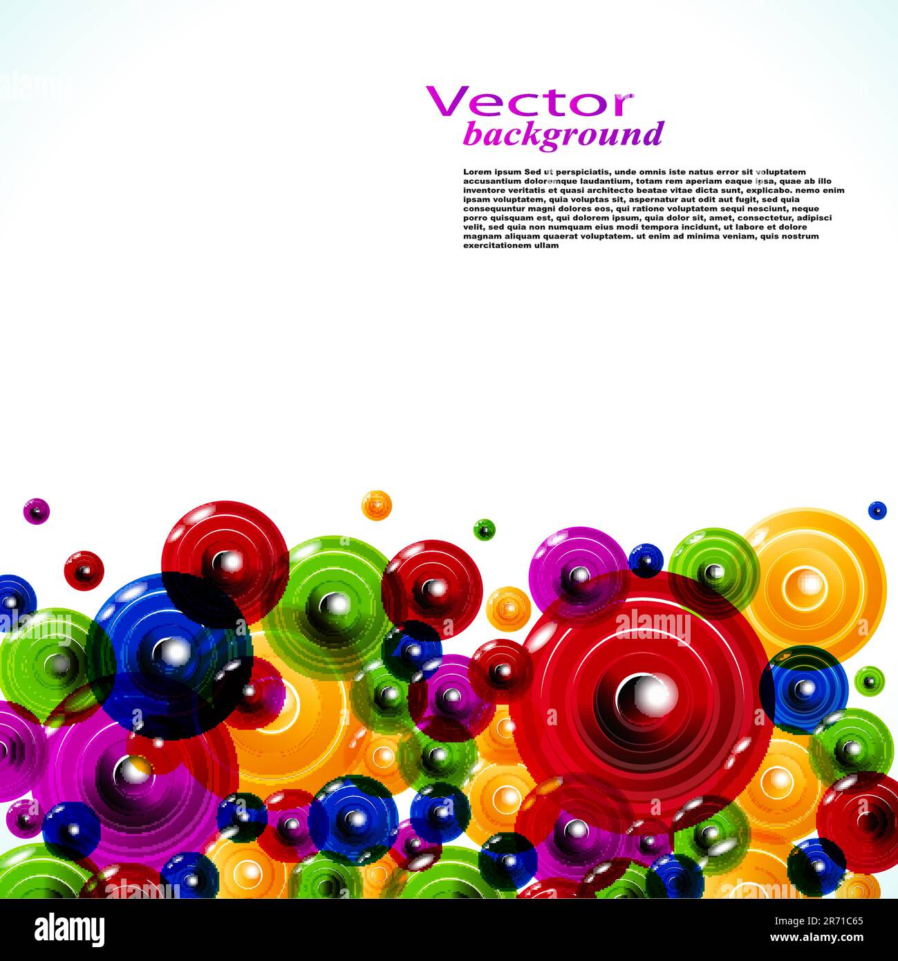 The circles on a white background. Perfect for a poster, brochure ...