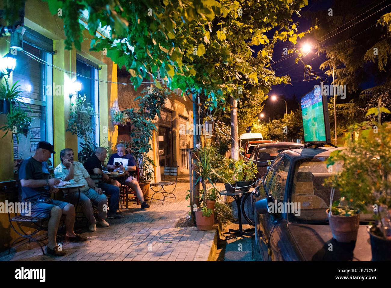 Albania, Balkan Peninsula, Tirana, Night life Stock Photo - Alamy