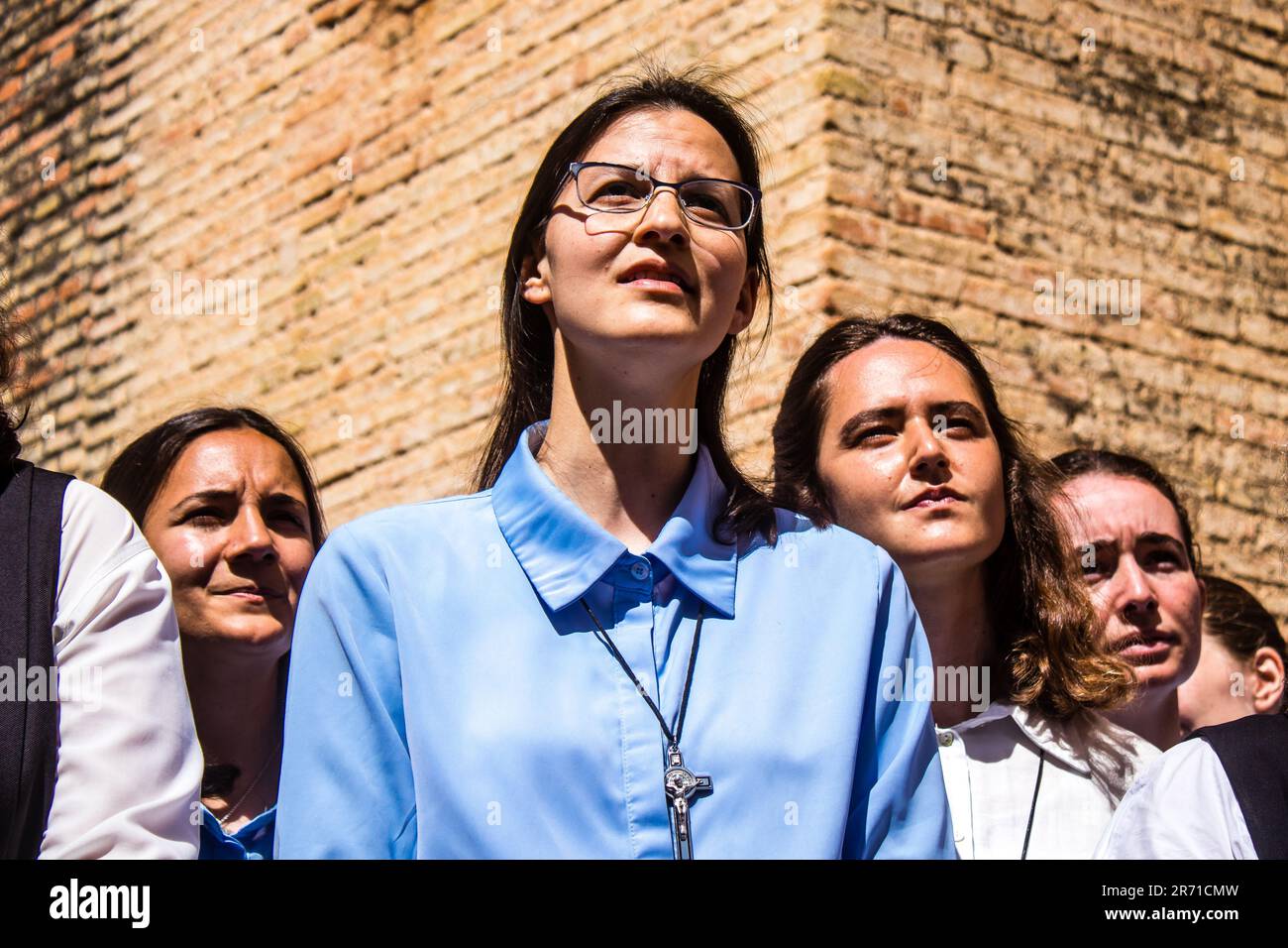 Nuns participating at the Corpus Christi procession, an age-old ...