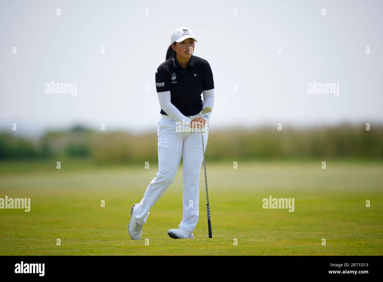 Ruoning Yin, of China, plays during the final round of the ShopRite ...