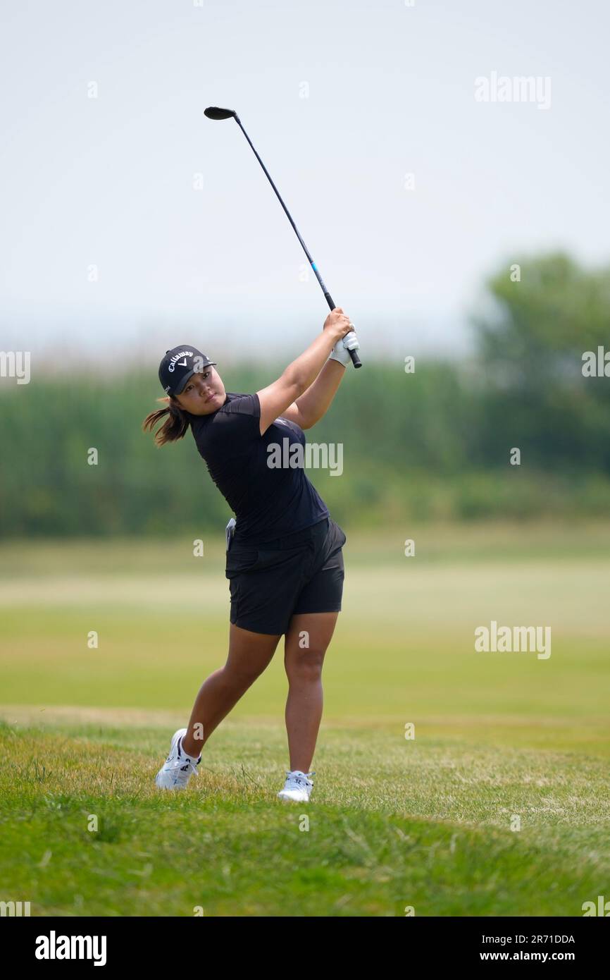 Soo Bin Joo Of South Korea Plays During The Final Round Of The Shoprite Lpga Classic Golf