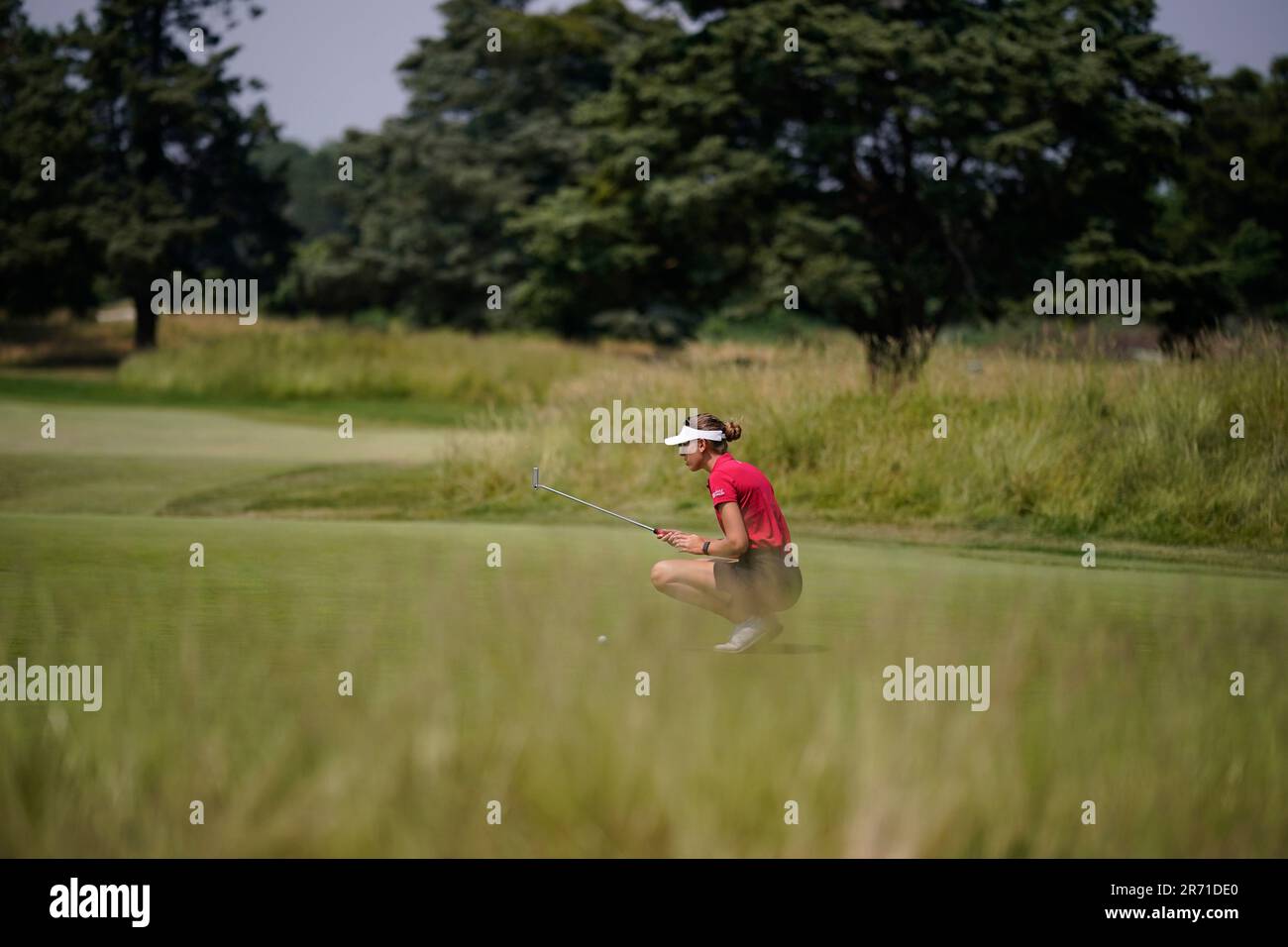 Chiara Noja, of United Arab Emirates, plays during the final round of ...