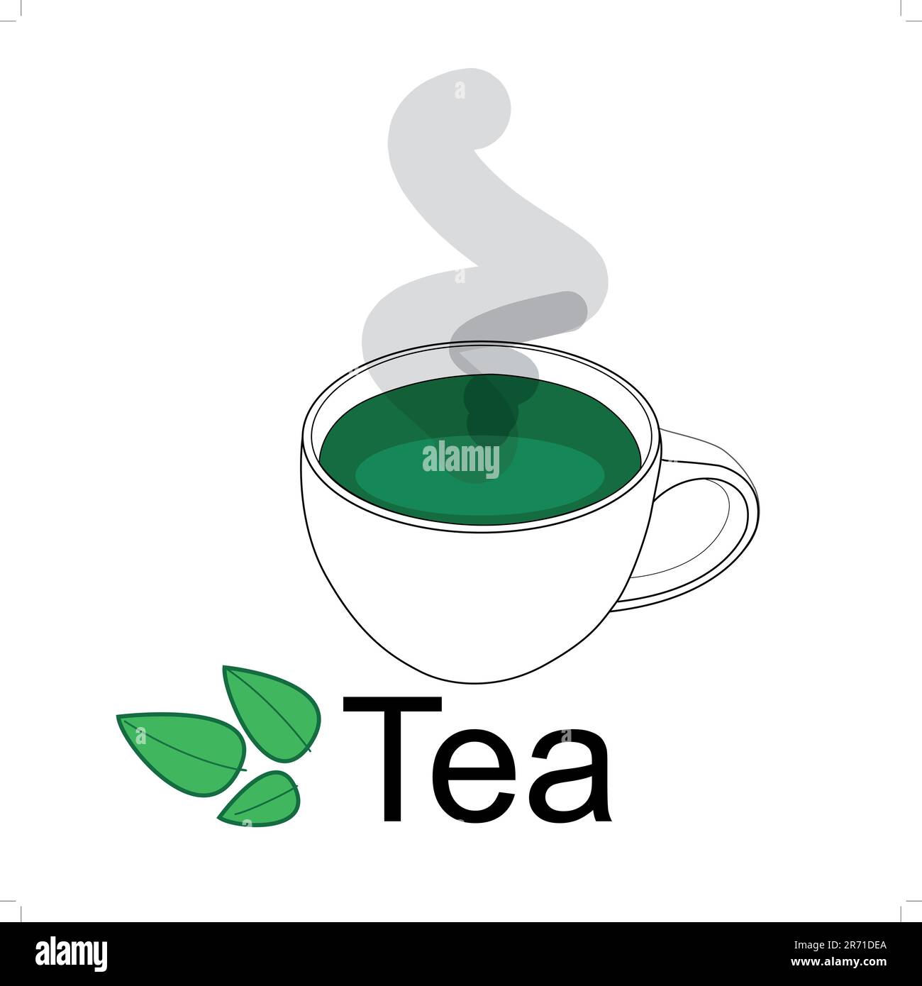 Tea cup tea kettle Cut Out Stock Images & Pictures - Alamy