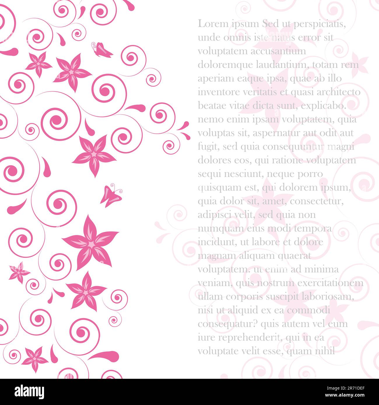 Pink flower daytime Stock Vector Images - Alamy