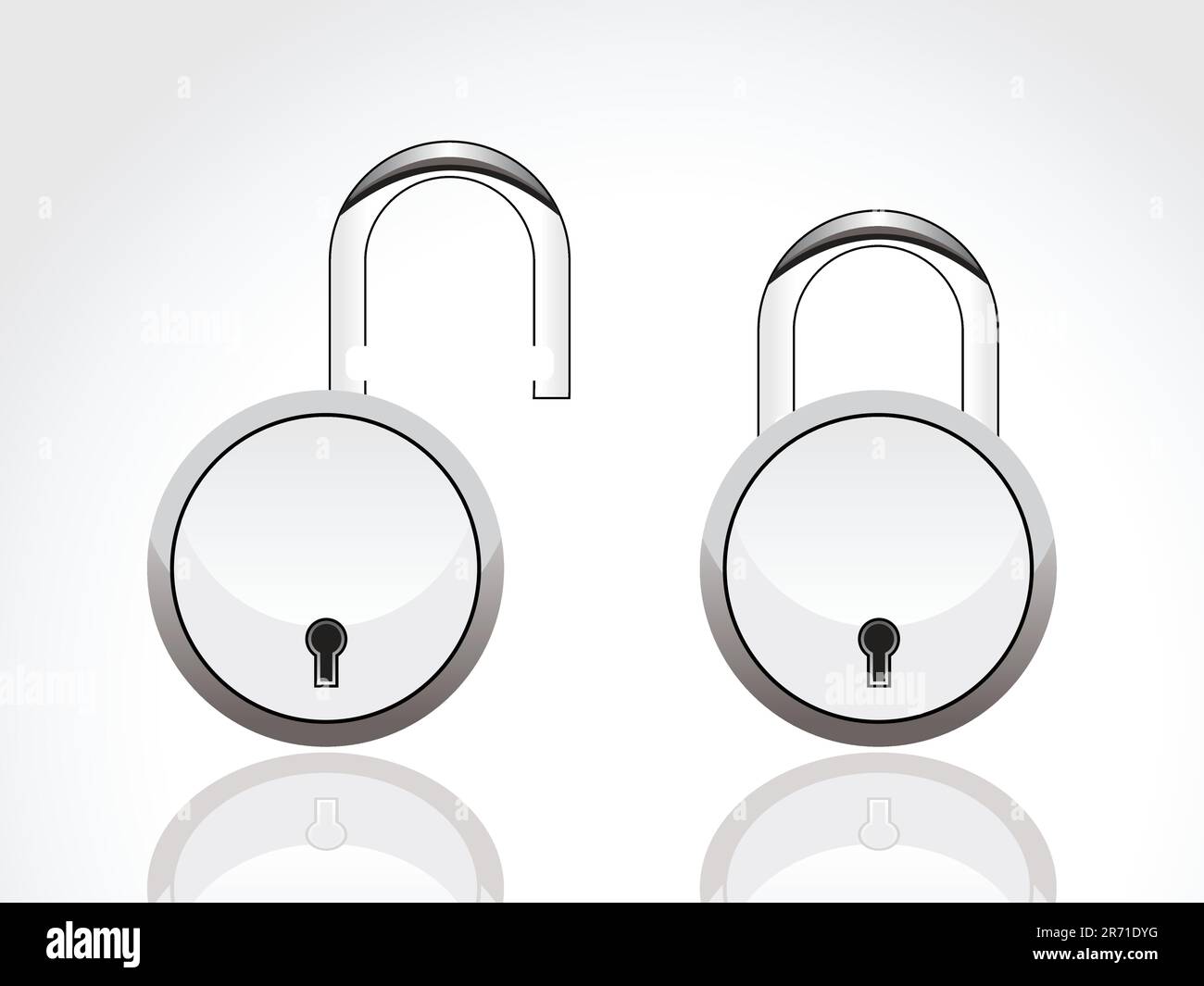 abstract silver lock icon vector illustration Stock Vector Image & Art ...